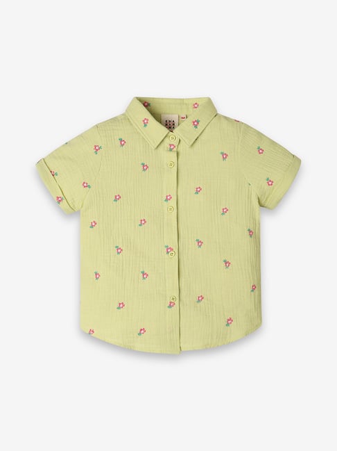 Ed-a-Mamma Girls Clothing Green Combo Sets for kids