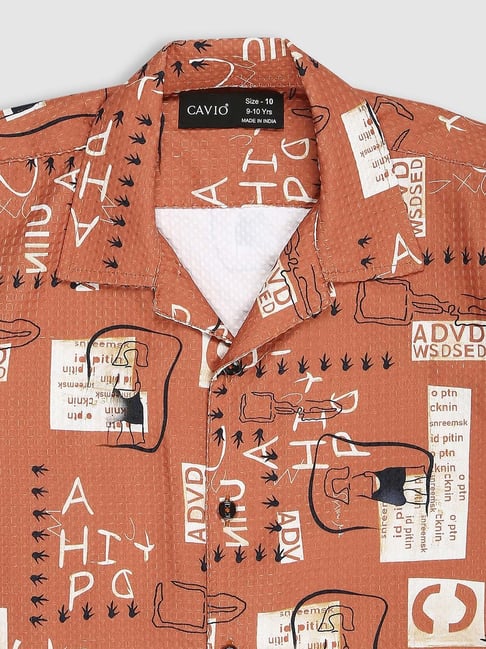 Boys Clothing Combo Sets from Cavio in Rust for kids