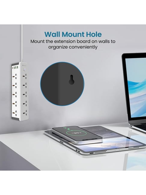 Buy Portronics Power Plate 14 Extension Board (White) Online At Best ...