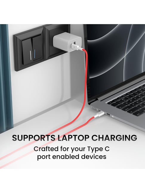 Portronics Konnect Link C Square 100W Type C to Type C Fast Charging PD ...