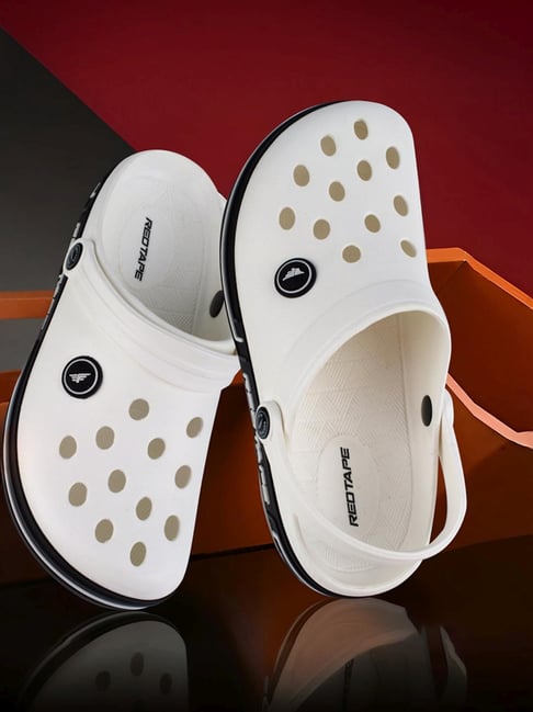 Red Tape Men's White Back Strap Clogs - Price History