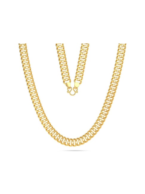 Buy Joyalukkas 22k Designer Gold Curb Chain Online At Best Price @ Tata ...