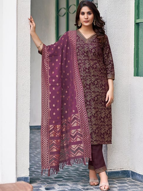 Women's Clothing Skylee Ethnic Wear Suits with Art Silk Fabric