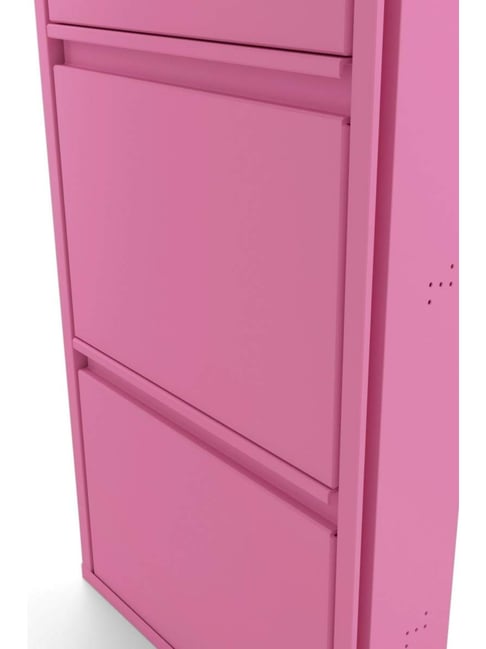 Buy Godrej Interio Step in L Textured Purple Alloy Steel Shoe Cabinet ...