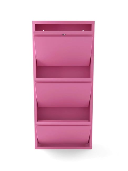 Buy Godrej Interio Step in L Textured Purple Alloy Steel Shoe Cabinet ...