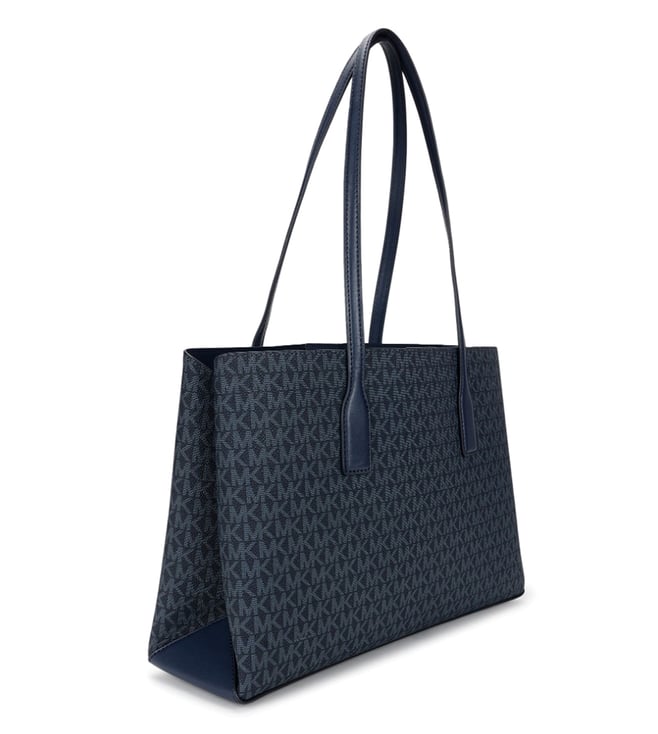 Michael Kors Blue RUTHIE Monogram Medium Tote