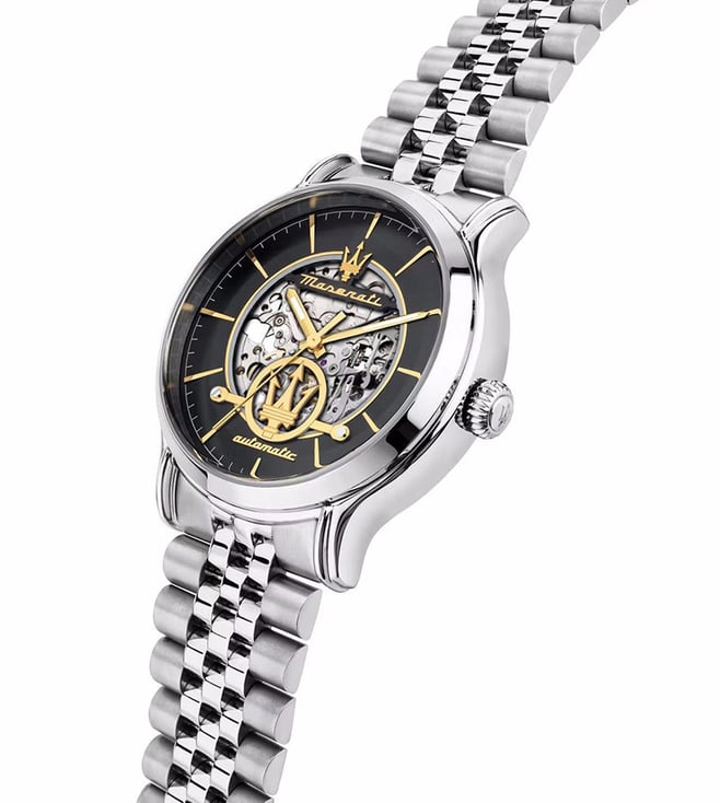 Buy MASERATI R8823118015 Skeleton Classic Automatic Watch for Men ...