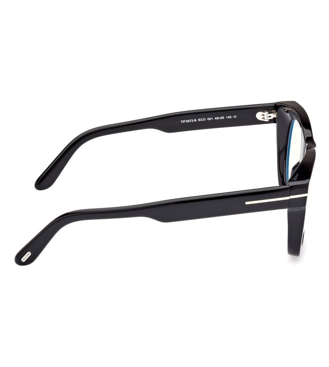 Tom Ford FT5872-B 48 001 Black Square Eye Frames for Men