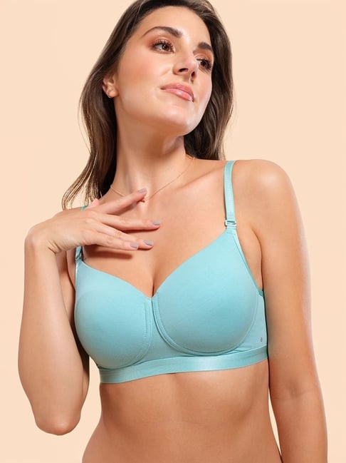 Buy Enamor Sage Green T Shirt Bra for Women Online Tata CLiQ