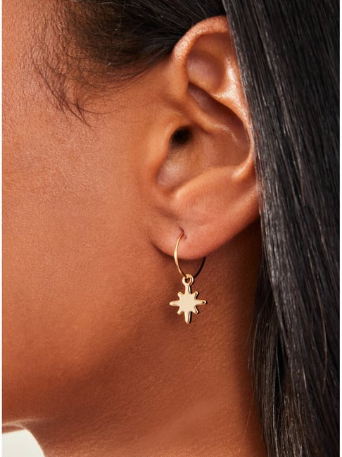 Starburst hoop earrings store