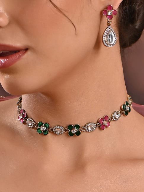 Cz choker necklace online store