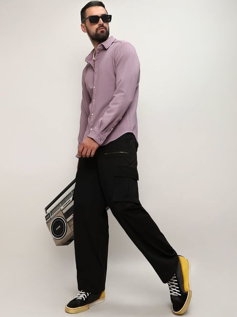 Shirts by Campus Sutra in Purple for Men