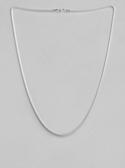 Buy Zavya 925 Silver Elegant Circlet Round Chain for Men Online At Best ...