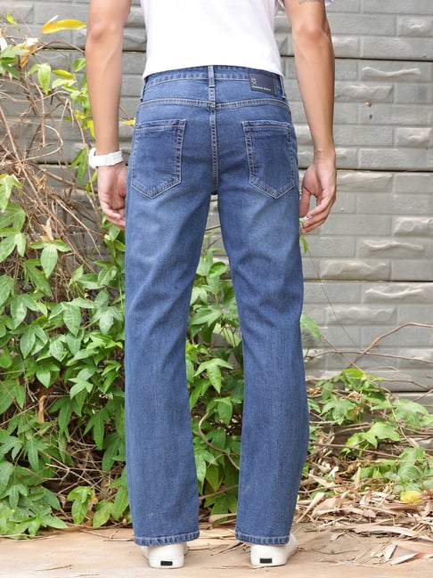 Thomas Scott Indigo Blue Jeans for Men