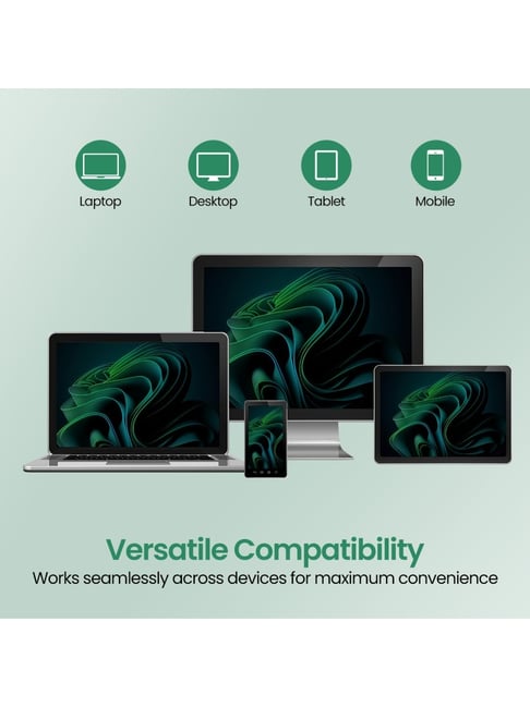 Portronics Bubble Square Wireless Keyboard (Green)