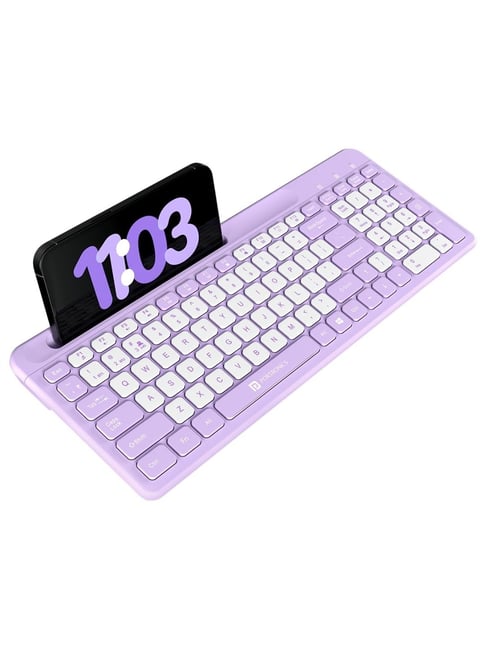 Portronics Bubble Square Wireless Keyboard (Purple) - Price History