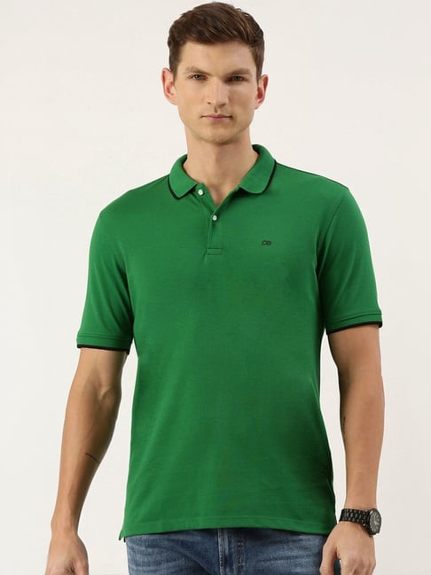 Peter England Men T-shirts & Polos in Green