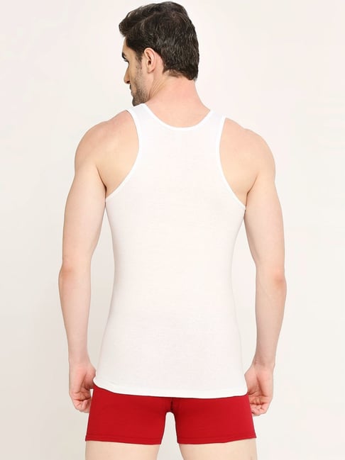 Vests by VIP in Natural White for Men