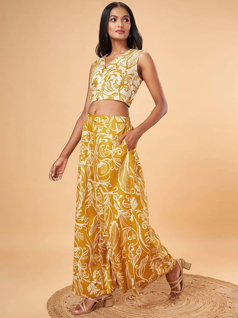 Women's Clothing Marigold Lane Ethnic Wear Yellow Suits