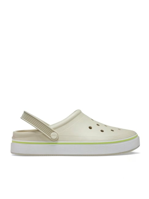 Crocs Men's Off Court Off White Back Strap Clogs - Price History