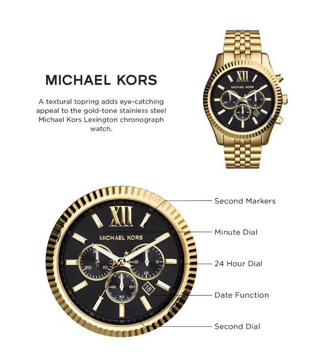 Buy MICHAEL Michael Kors MK8286 Lexington Chronograph Watch for Men ...