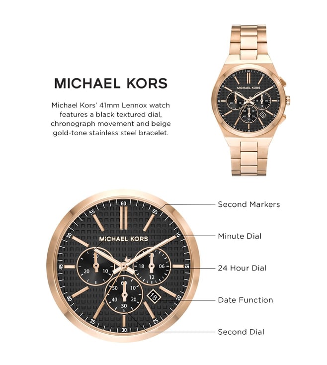 Buy Michael Kors MK9119 Lennox Chronograph Watch for Men Online @ Tata ...
