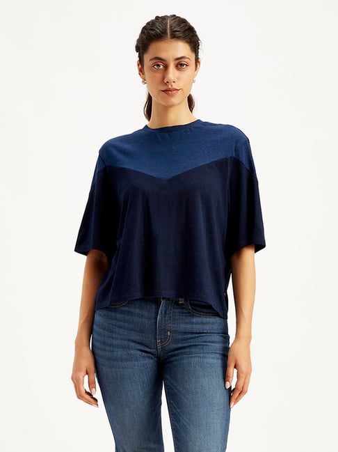 Levi s Navy Color Block T Shirt