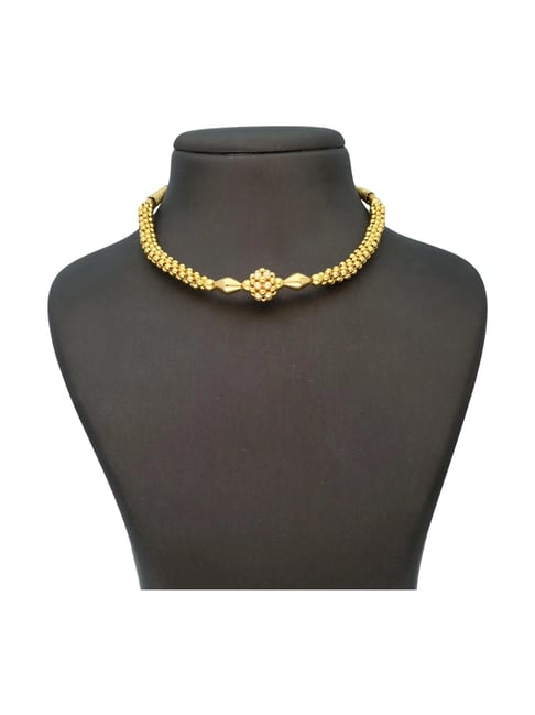 Simple necklace designs in malabar gold store