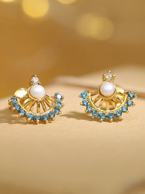 Pearl earrings malabar gold store