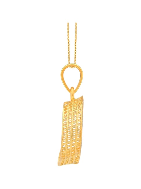 Malabar Gold and Diamonds 22k 916 BIS Hallmark Yellow Gold Pendant For Men