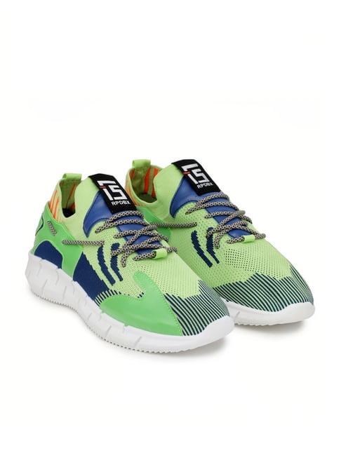 Rapid Box Men Green Running Sports Shoes
