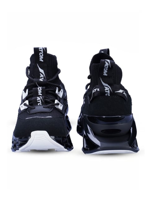 Men Running Sports Shoes from Atom in Black