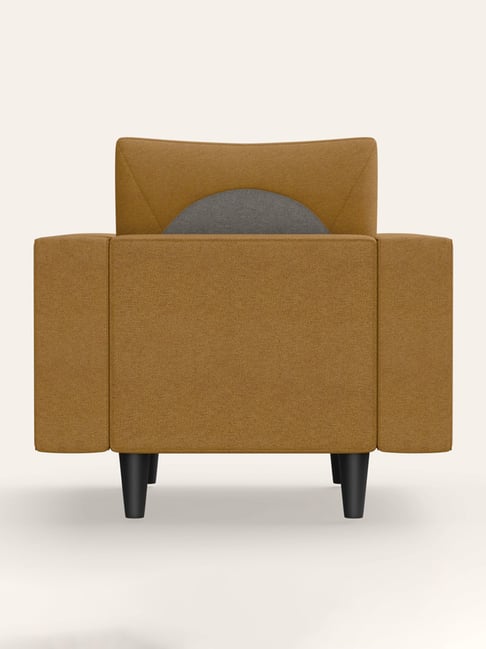 Godrej Interio Cresco 1-Seater Fabric Sofa, 1-Year Warranty, Solid Wood ...