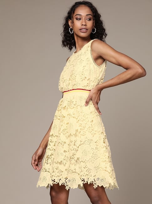 Women's Clothing Label Ritu Kumar Western wear Yellow Dresses