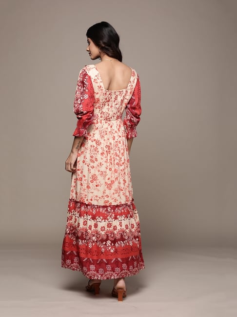 Women's Clothing Label Ritu Kumar Dark Red Dresses