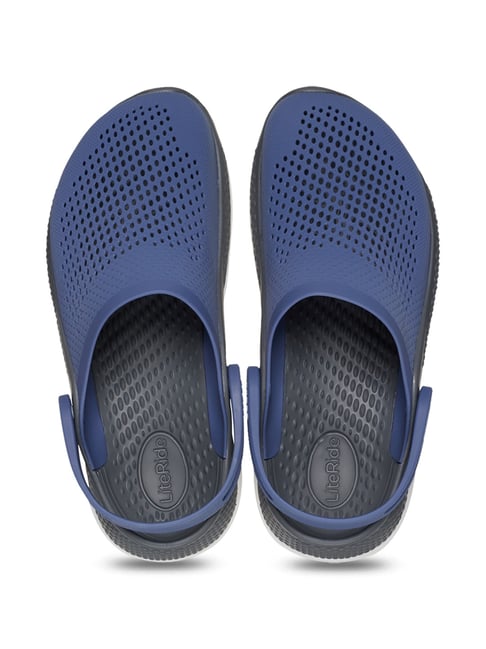 Crocs Men's Literide Blue Back Strap Clogs