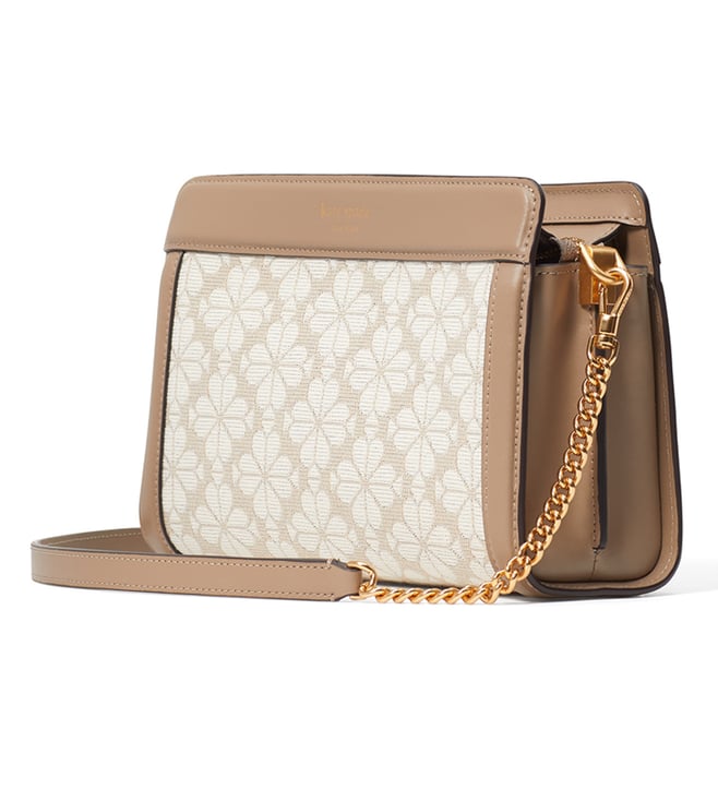 Buy Kate Spade Cream Flower Jacquard Cross Body Bag for Women Online ...