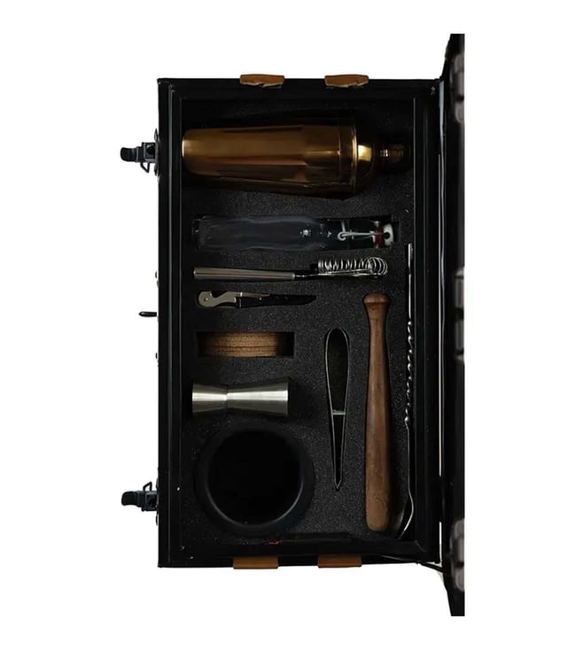 Buy HAUS OF BARS by SpeedX Matt Black Metal Portable Trunk Bar Set ...