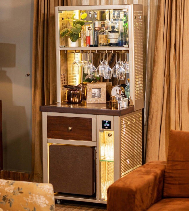 Buy HAUS OF BARS by SpeedX Model V Premium Smart Home Bar Cabinet Online @ Tata CLiQ Luxury