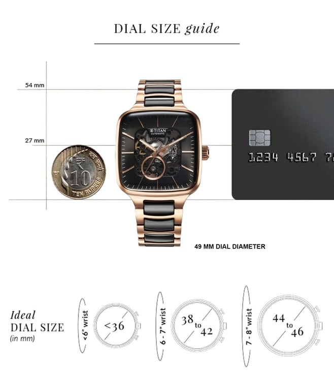 Buy Titan 90175KD03 Ceramic Fusion Automatic Watch for Men Online ...