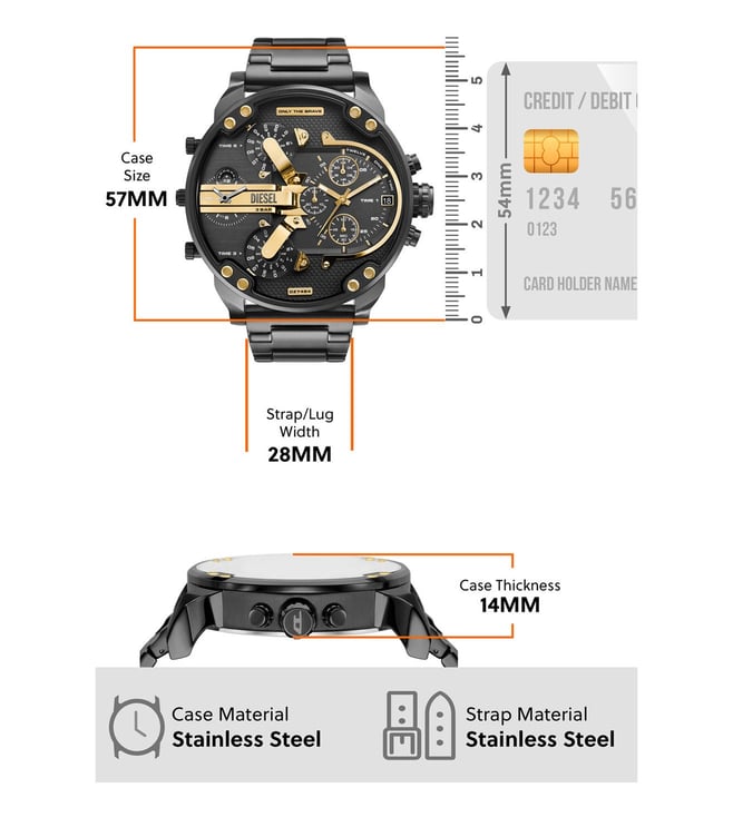 Buy Diesel DZ7484 Mr. Daddy Chronograph Watch for Men Online @ Tata ...