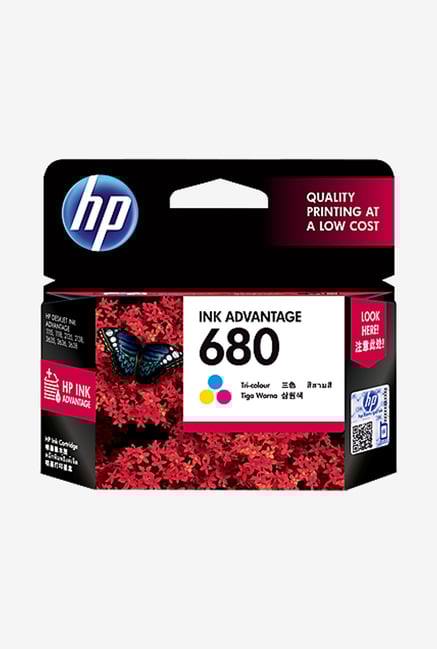 Buy HP 680 F6V26AA Cartridge Tri Colour Online at Best Prices | Tata CLiQ