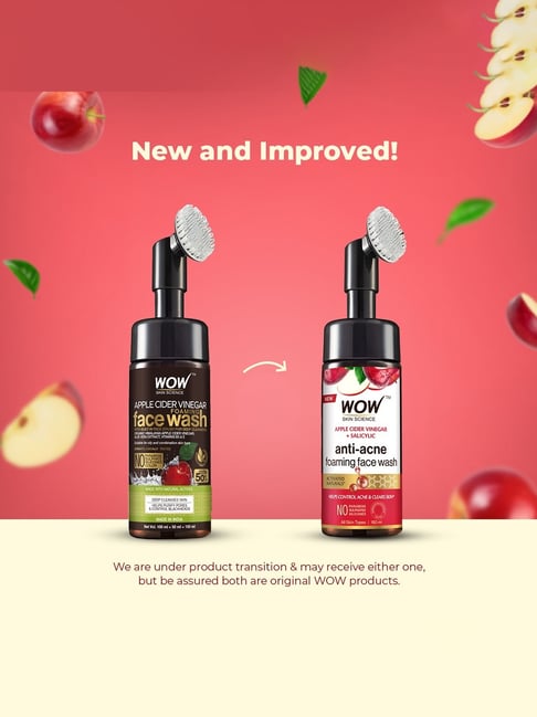 Buy WOW Skin Science Apple Cider Vinegar Foaming Face Wash 150 ml Online At Best Price Tata CLiQ