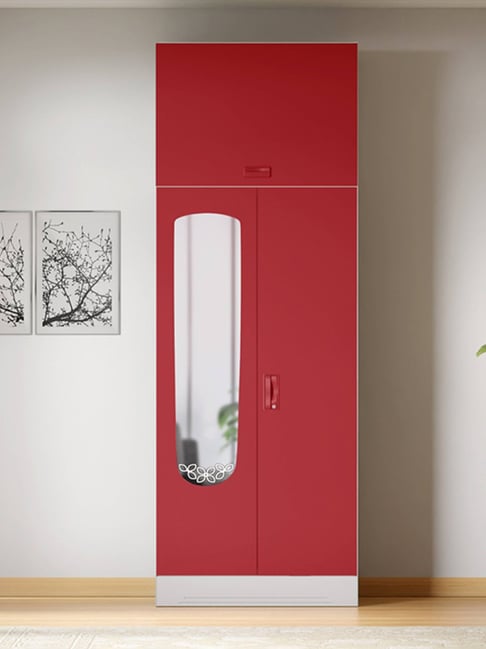 Buy Godrej Interio Baked Apple Carbon Steel 4 Shelves OHU Mirror Almirah at Best Price Tata CLiQ