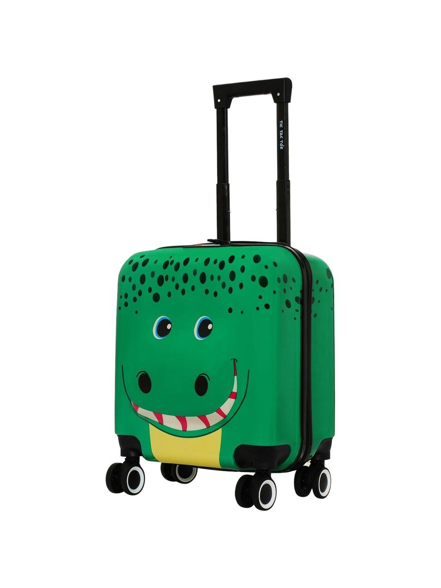 Nasher Miles Zoo Green 8 Wheels Small Hard Cabin Trolley Bag