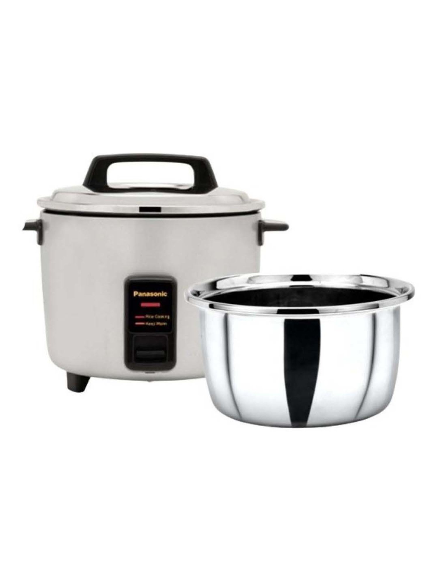 Panasonic SR-WA18H(SUS) Tri-Ply Electric Rice Cooker (1.8 L, Silver)