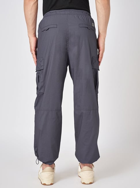 Urban Ranger By Pantaloons Blue Cotton Loose Fit Joggers