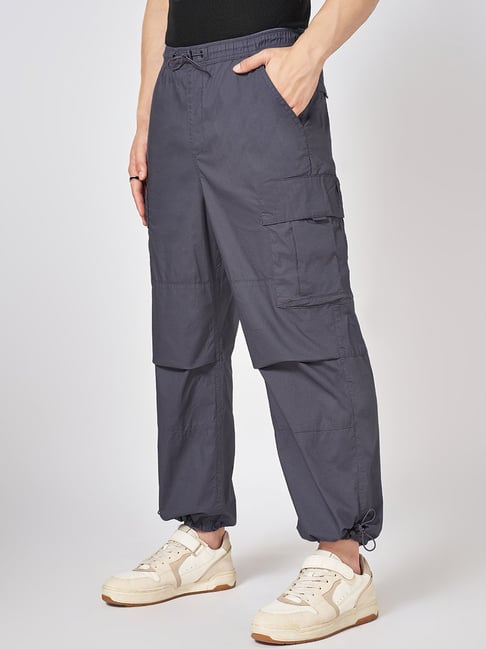 Urban Ranger By Pantaloons Blue Cotton Loose Fit Joggers