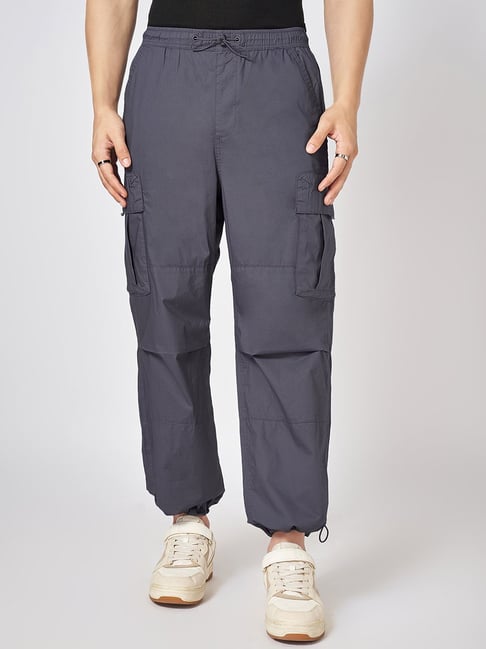 Urban Ranger By Pantaloons Blue Cotton Loose Fit Joggers