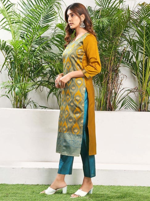 Women's Clothing Skylee Ethnic Wear Yellow Suits